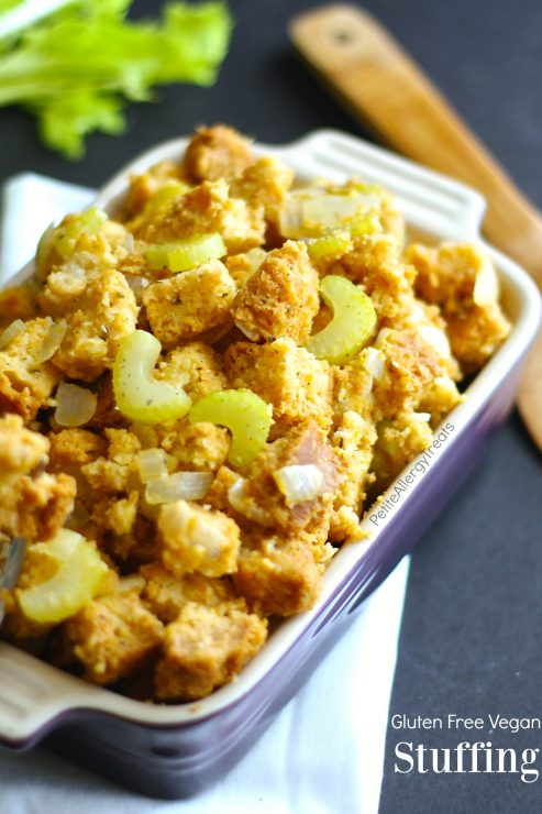 Easy Gluten Free Stuffing (Vegan) - Petite Allergy Treats