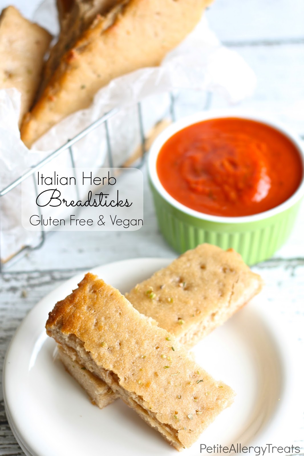 Easy Gluten Free Italian Herb Breadsticks (vegan) - Petite Allergy Treats