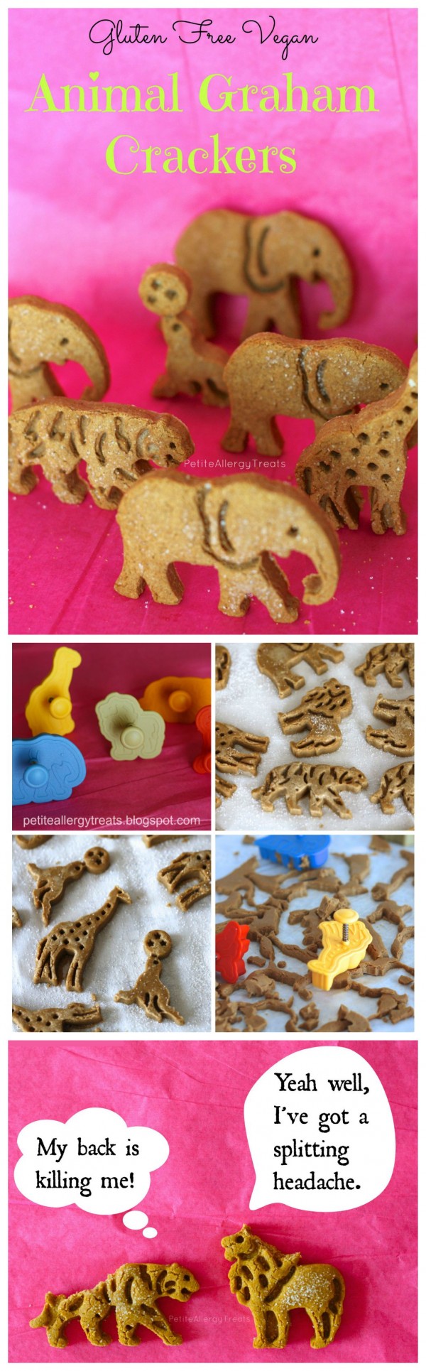 Gluten Free Vegan Animal Graham Crackers - Petite Allergy Treats