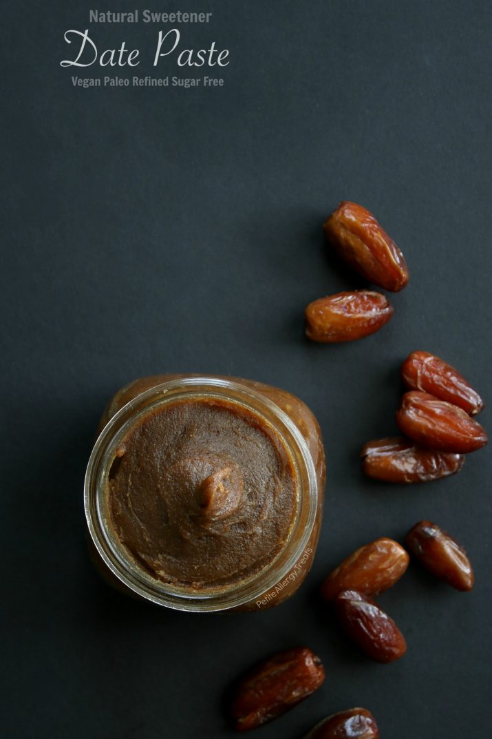 Natural Date Paste Sweetener Paleo - Petite Allergy Treats